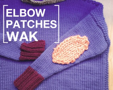 Elbow wool patches