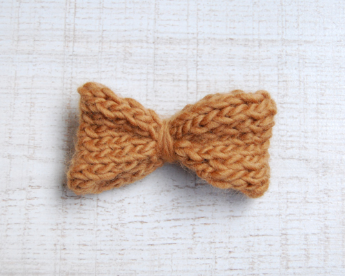 Free pattern: Petite wool bow tie - The Blog - US/UK