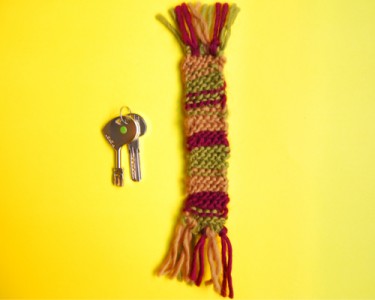 Mini scarf key ring