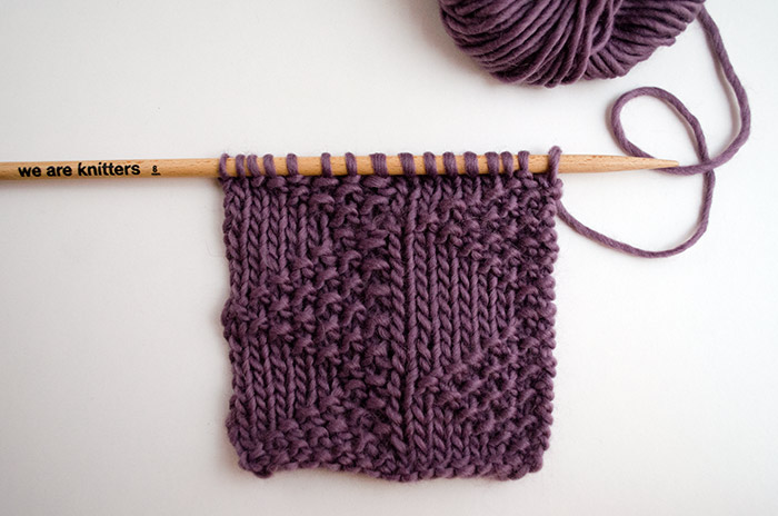 How to knit the triangle stitch pattern - The Blog - US/UK