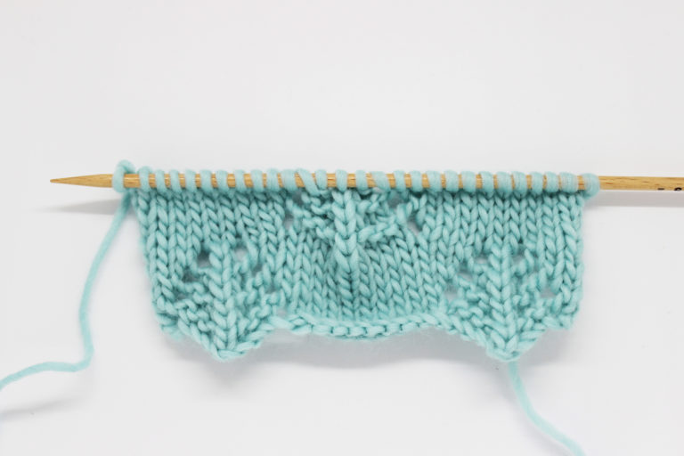 How to knit the small pine trees stitch - The Blog - US/UK