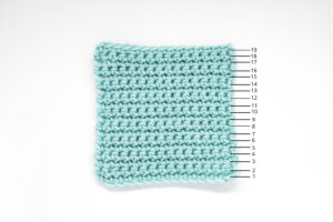 To countthe rows: look at the sides of the fabric and count the single ...