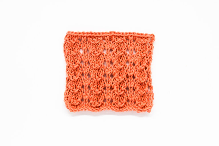 How to knitting mini shell lace stitch - The Blog - US/UK