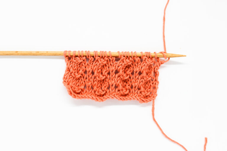 How to knitting mini shell lace stitch - The Blog - US/UK