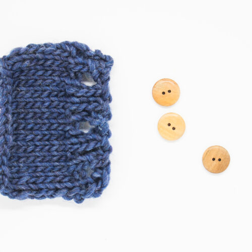 How to make buttonholes on your cardigan